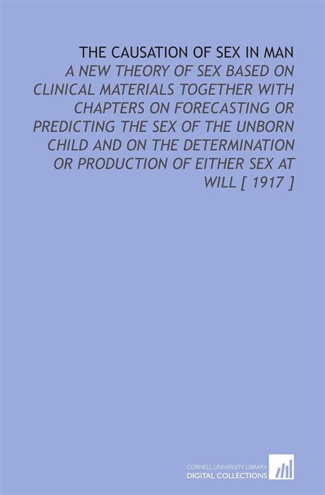 The Causation Of Sex In Man 9781112358470 Dawson Ernst Rumley Books
