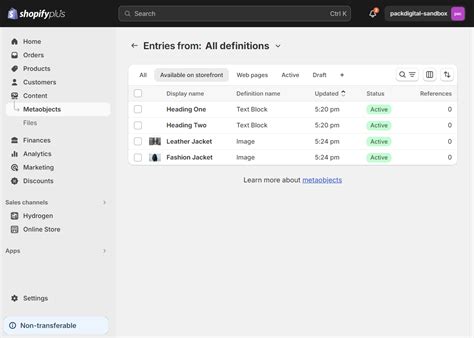 Metaobjects Implementing Custom Data Models With Pack And Hydrogen