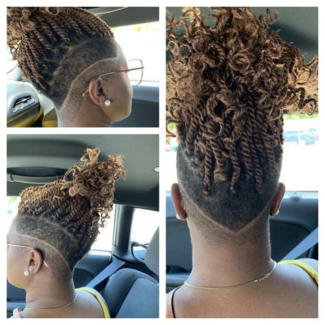 Pin By Novi Rumbeau On Shaved Sides W Braids Tapered Natural Hair