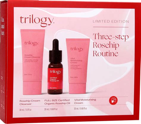 Trilogy Three Step Rosehip Routine 1 Kit Boutique En Ligne Ecco Verde