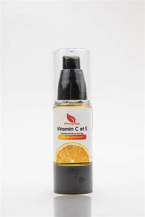 Sérum visage à la Vitamine C et E au Maroc Rehab Bio Cosmetics