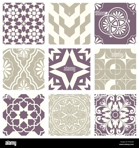 Classic Vintage Elegant Pastel Violet Seamless Abstract Pattern Stock
