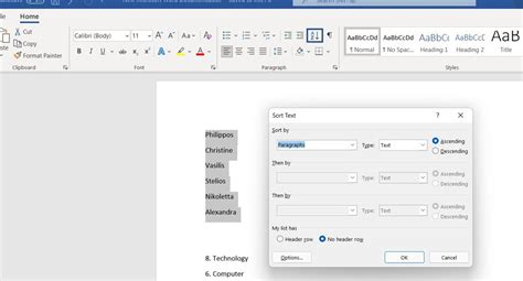 How To Sort Text Alphabetically In A Microsoft Word Document Tips4msword
