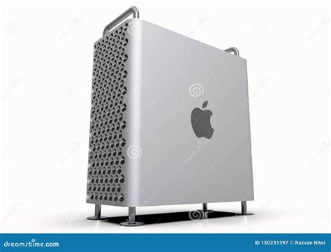 Apple Mac Pro 2019 Desktop Computer System Perspective Editorial Photography Image Of Front