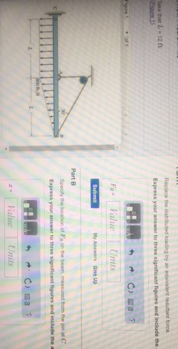 Solved Replace The Distributed Loading By An Equivalent