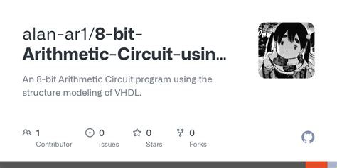 github alan ar1 8 bit arithmetic circuit using vhdl an 8 bit