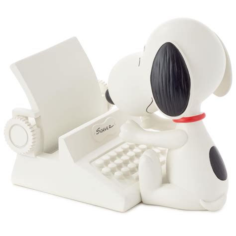 Hallmark Peanuts Snoopy Cell Phone Holder Typewriter Office Supplies Ts For Teacher Boss