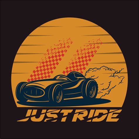 Just Ride Vector T Shirt Design 4191003 Vector Art At Vecteezy