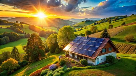 Harnessing The Suns Power Scenic Rooftop Solar Panels Showcase