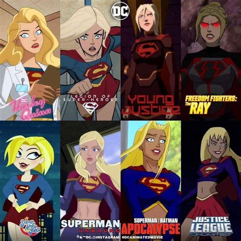 Supergirls Animated Evolution By Migmonster1979 On Deviantart