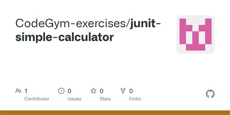 Github Codegym Exercisesjunit Simple Calculator