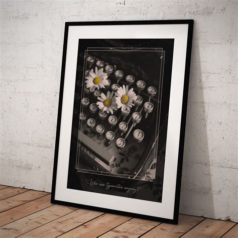 Ttpd Retro Typewriter Printable Wall Art Black And White Ts Lyrics