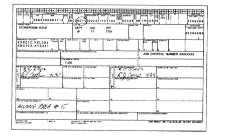 Substitute Issue Documentation On Dd Form 1348 1