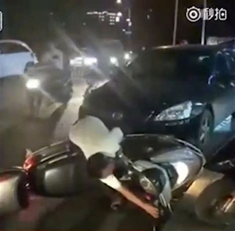 Worlds Drunkest Moped Rider Topples Over Repeatedly As He Tries To