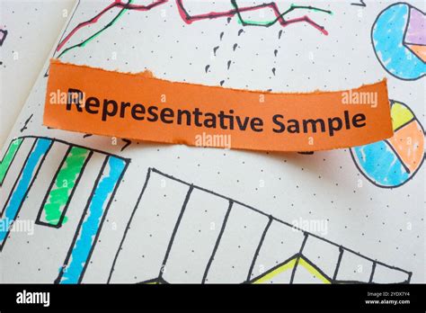 Charts And Representative Sample Label Symbolizing Data Analysis Stock