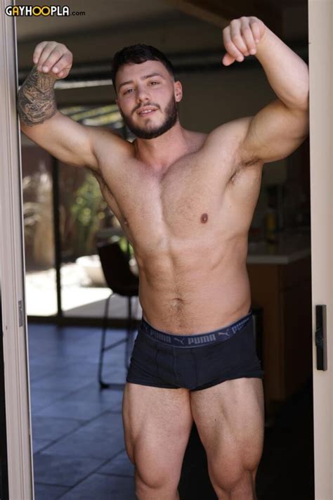 myles mint flexes and jerks his un cut cock daily squirt