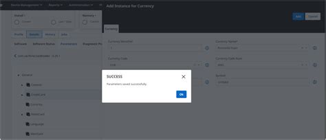 add delete parameters device management verifone developer portal
