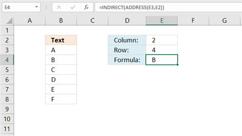 How To Use The Indirect Function