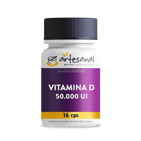 Vitamina D UI caps Artesanal Botica Artesanal Botica Manipulação