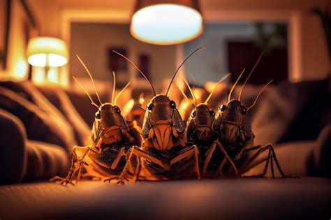 Premium Ai Image A Flock Of Cockroaches In The Room Takes A Selfie Ai