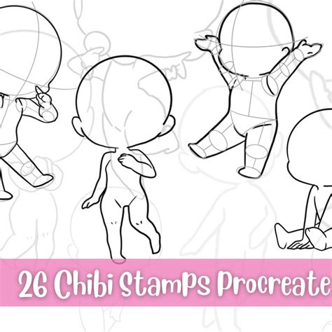 Procreate Chibi Stamps Etsy