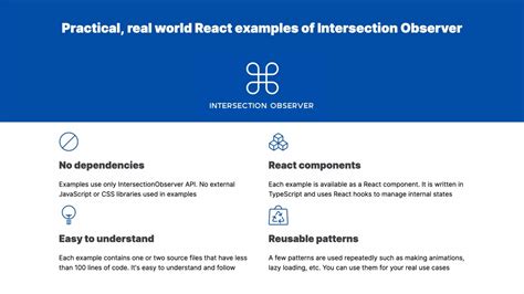 Practical Real World React Examples Of Intersectionobserver Specmeout