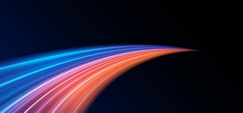 현대 추상적인 고속 조명 효과 곡선 광선이있는 추상적 인 배경 기술 미래 지향적 인 동적 운동 배너 또는 포스터 디자인 배경 개념의 이동 패턴 0명에 대한 스톡 벡터 아트