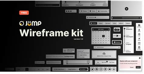 Jump24 Wireframe Kit Figma