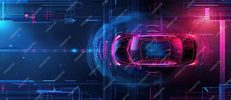 Premium Photo Smart Car In Autonomous Featuring A Hud And Integrating Iot Technology With