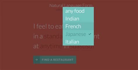 natural language form with custom input elements codrops