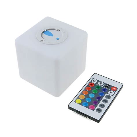 Blank Cubic Lamp Rgb Lights Remote Rechargeable Waterproof