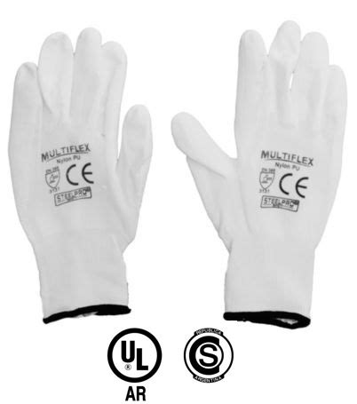 Guante Steelpro Multiflex Nylon Pu Blanco Paimun Industrial Sa