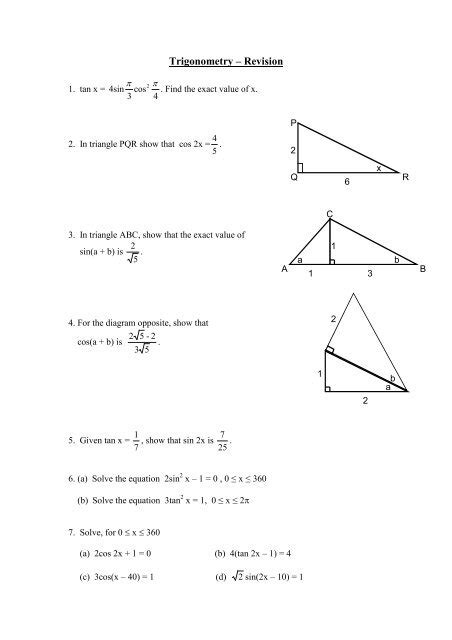 Further Trigonometry Knightswood Secondary School