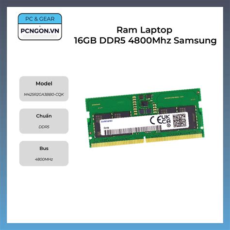 Ram Laptop 16gb Ddr5 4800mhz Samsung Pcngon