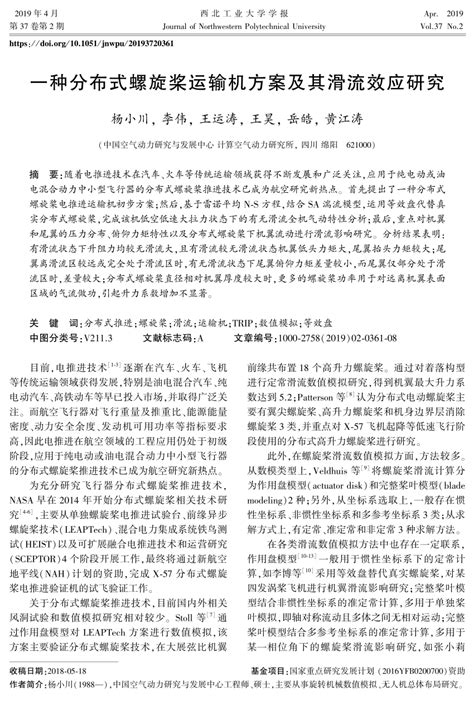 Pdf Research On Aerodynamic Shape Design Scheme Of A Distributed Propeller Transport Aircraft