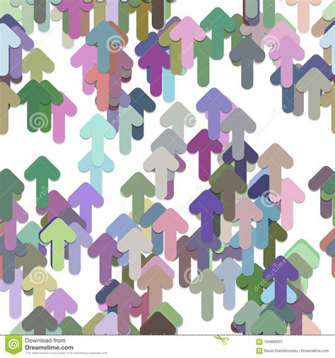 Seamless Abstract Geometrical Arrow Background Pattern Vector Design