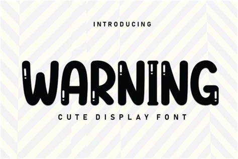 Warning Font Fonts Free Downloads