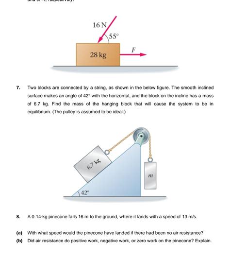 Solved Two Blocks Are Connected By A String As Shown In The