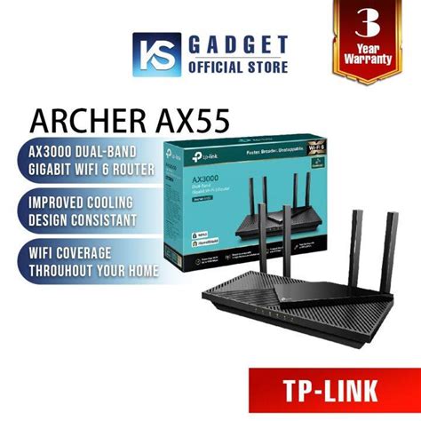 Tp Link Archer Ax Ax Dual Band Gigabit Wi Fi Router Lazada