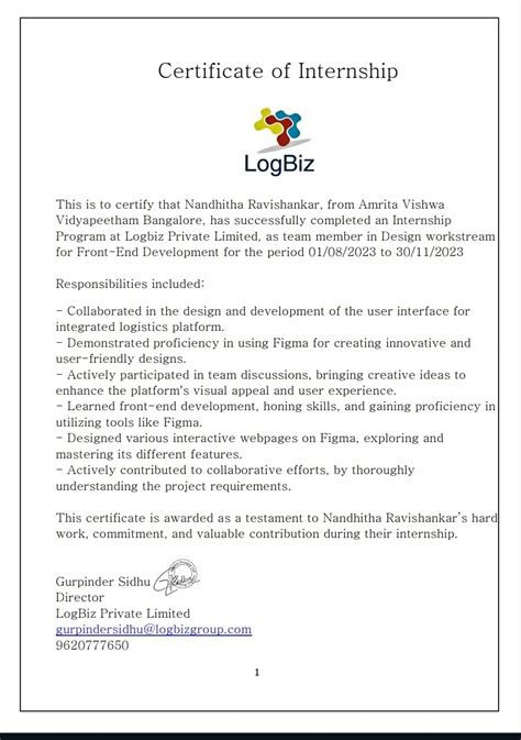 Nandhitha Ravishankar On Linkedin Internshipcomplete