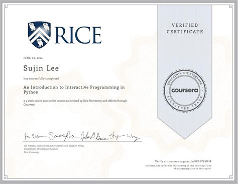 rice certificate programs tutore master of documents