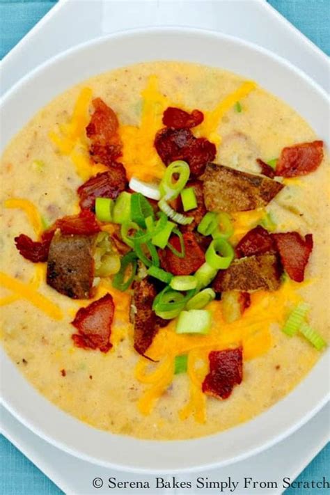 Loaded Baked Potato Soup Serena Bakes Simply From Scratch
