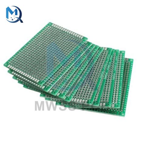 สองด้าน Pcb ต้นแบบ Breadboard 2x8ซม Fr4แก้วไฟเบอร์20x80มม Diy ชุด
