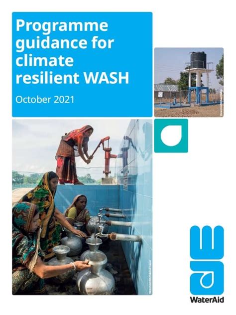 Programme Guidance For Climate Resilient Water Sanitation And Hygiene