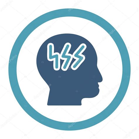 Headache Rounded Raster Icon Stock Photo Ahasoft 89447180