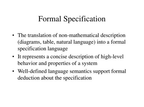 Ppt Formal Methods Powerpoint Presentation Free Download Id 335181