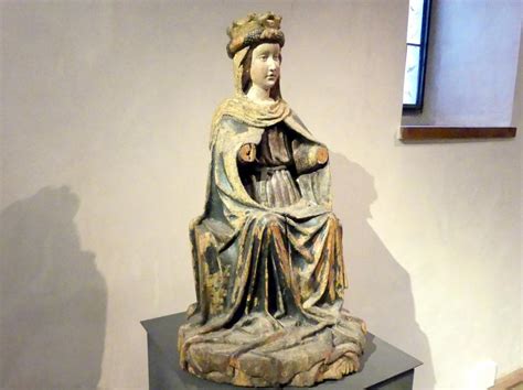 Thronenden Madonna Prag Nationalgalerie Im Agneskloster Um 1440