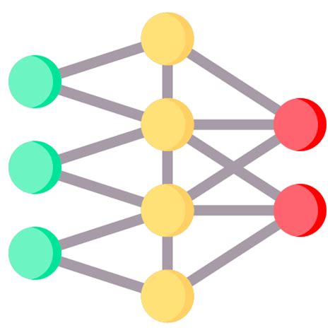 Neural Network Generic Color Fill Icon