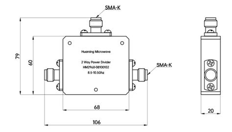 Way Power Divider Huaming Microwave RF Connector Manufacture