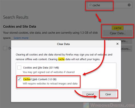 Clear Cache Memory Browsers Temp Files In Windows 11 10